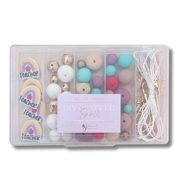 Small DIY Craft Kit - Rainbow Teacher - AJ Craft Supplies