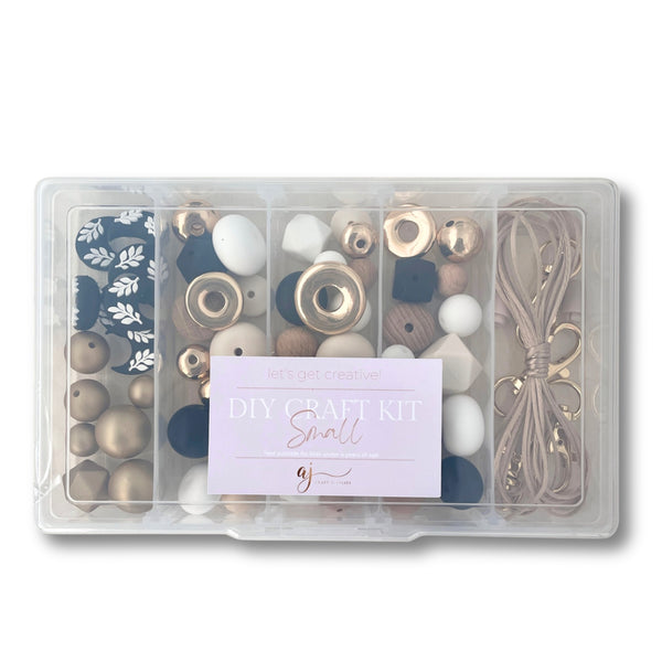 Small DIY Craft Kit - Black & Gold Luxe Moon - AJ Craft Supplies